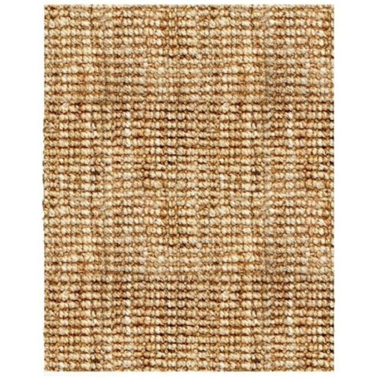 4x6 ANDES Natural Boucle Hand Spun Jute Rug Tucked Ends - Walmart.com
