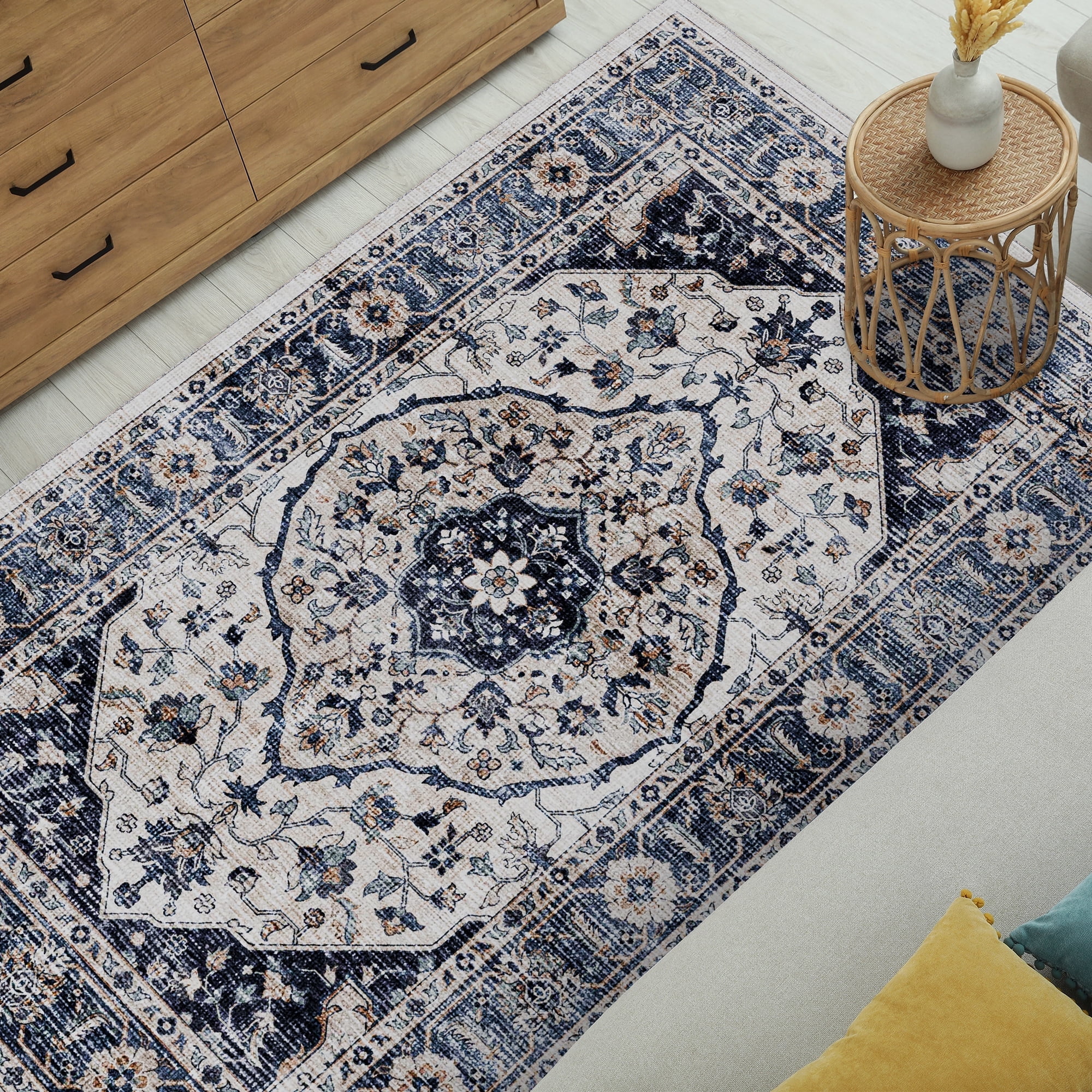 4x6 Area Rugs Boho Vintage Design for Living Room, Bedroom, Kitchen ...