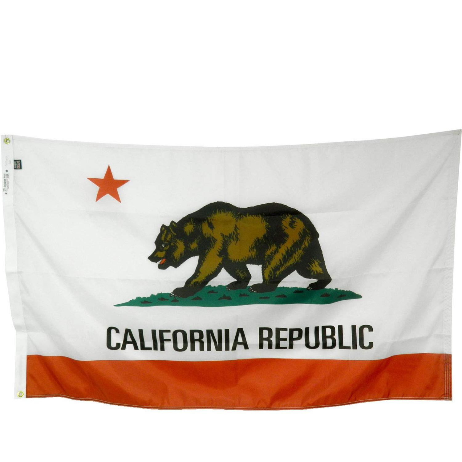 4x6' California Republic State Flag - All Weather Nylon Outdoor Flag ...