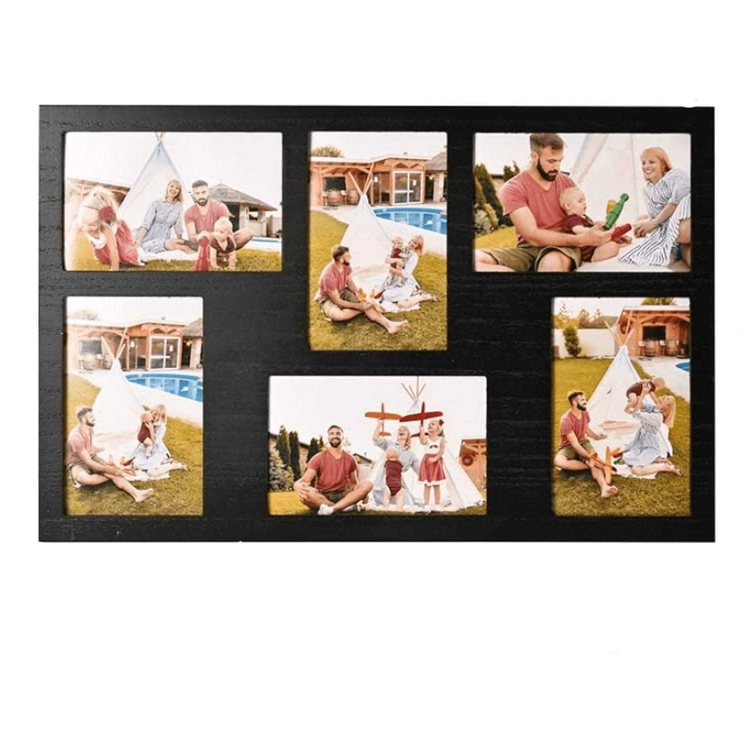 4x6 Collage Picture Frame Family Photos Display - 6 Openin Collage ...