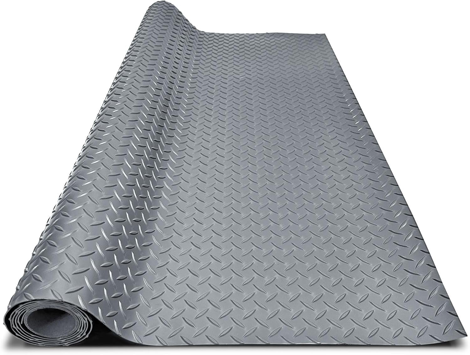 4x6 FT Garage Floor Mat, 2.8mm Thickened Flooring Roll Diamond Plate ...