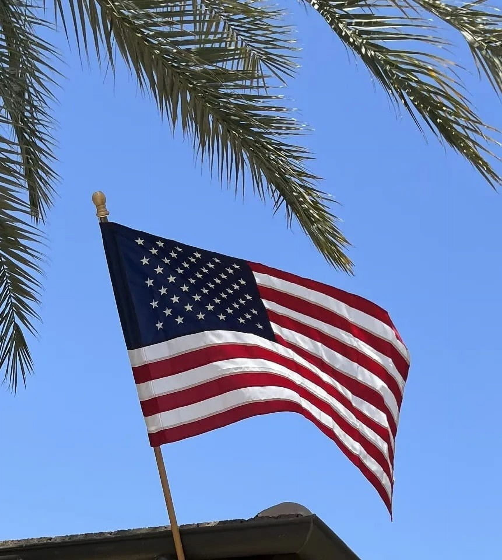 4x6 FT Outdoor Embroidered American Flag Quality Made USA Luxury Flag ...