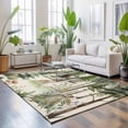 4x6 Forest Animal Area Rug for Living Room, Washable Non Slip Low Pile ...