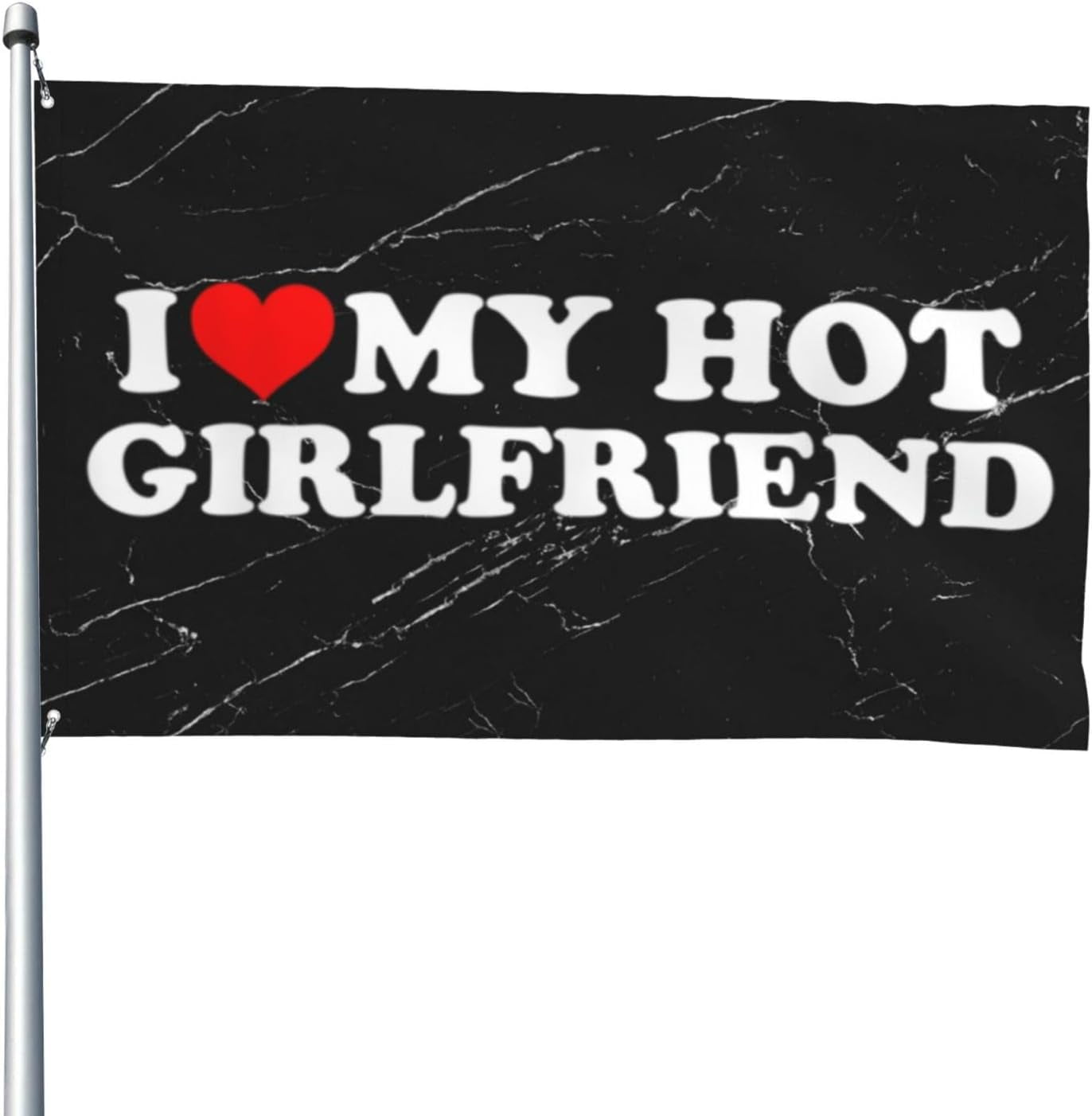 4x6 Ft Garden flag Heart I Love My Hot Girlfriend Flag American flag ...