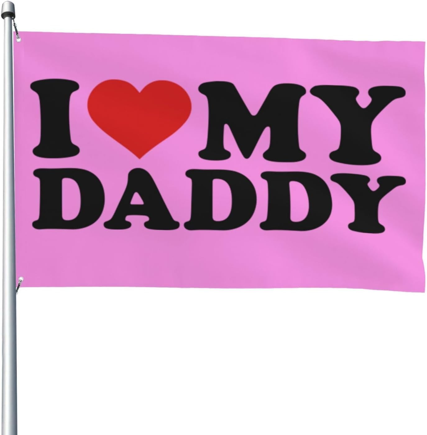 4x6 Ft Garden flag I Love My Daddy Heart Flag American flag Funny House ...