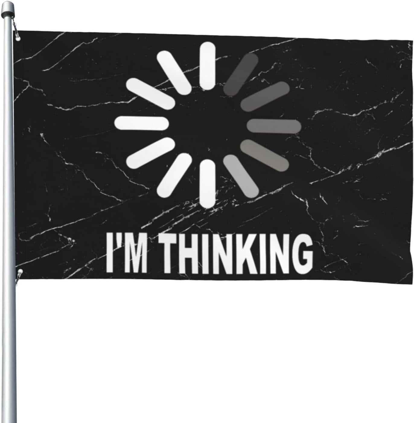 4x6 Ft Garden flag I'm thinking Flag American flag Funny House Outdoor ...