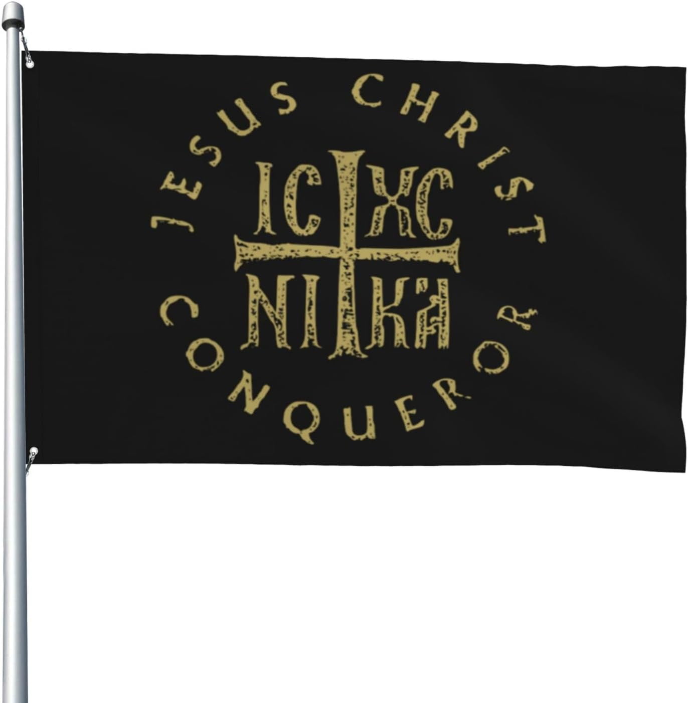 4x6 Ft Garden flag Icxc Nika Cross Orthodox Christian Jesus Christ Flag ...