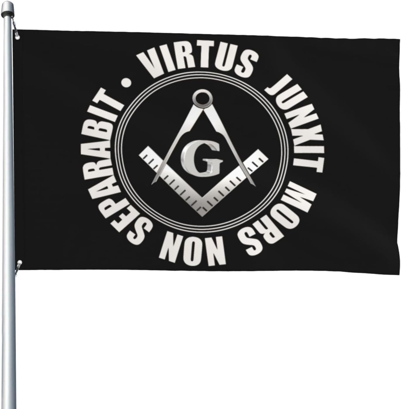 4x6 Ft Garden flag Masonic symbol white Flag American flag Funny House ...