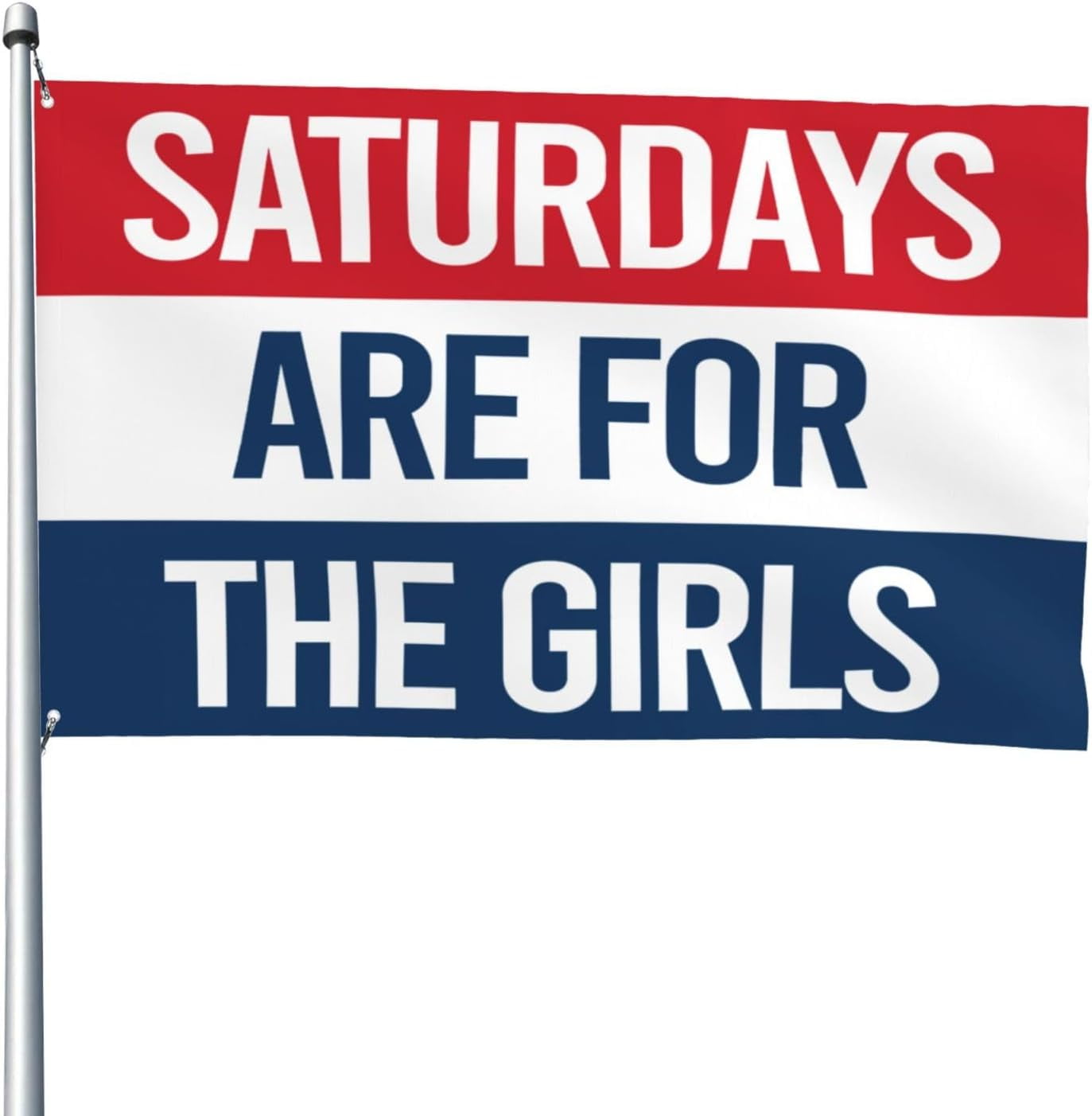 4x6 Ft Garden flag Saturdays are for The Girls Flag American flag Funny ...