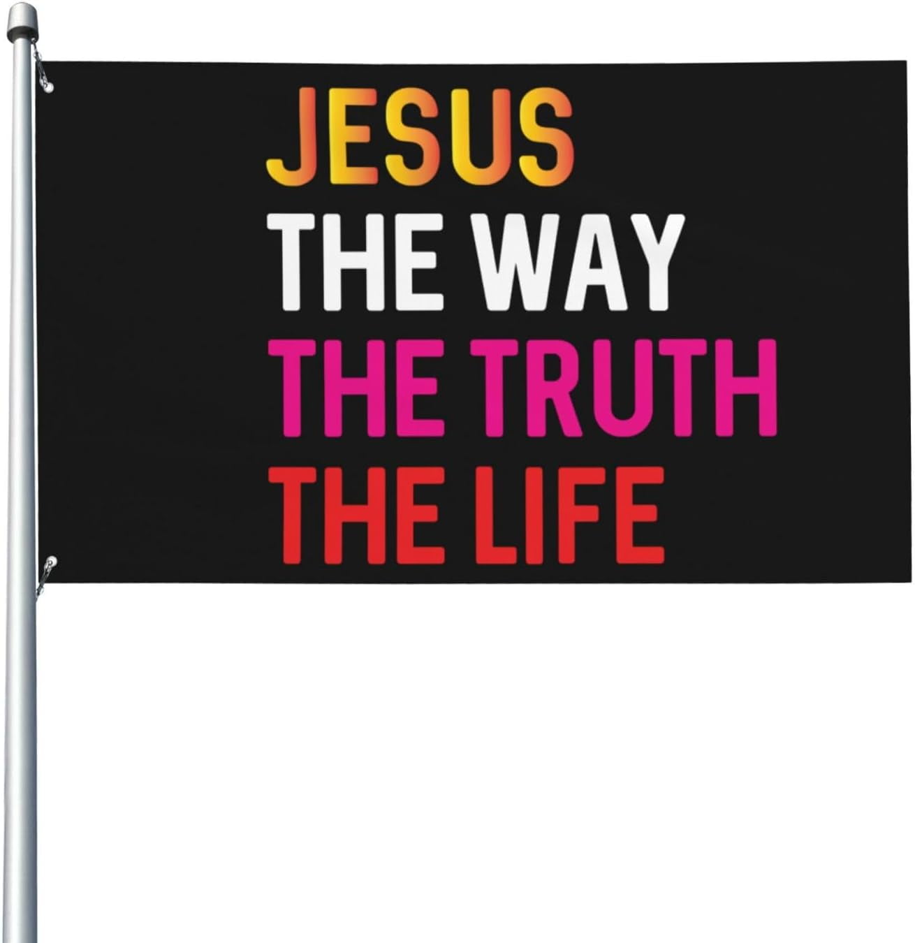 4x6 Ft Jesus The Way Truth And The Life Flag Banner Gift For Christian ...
