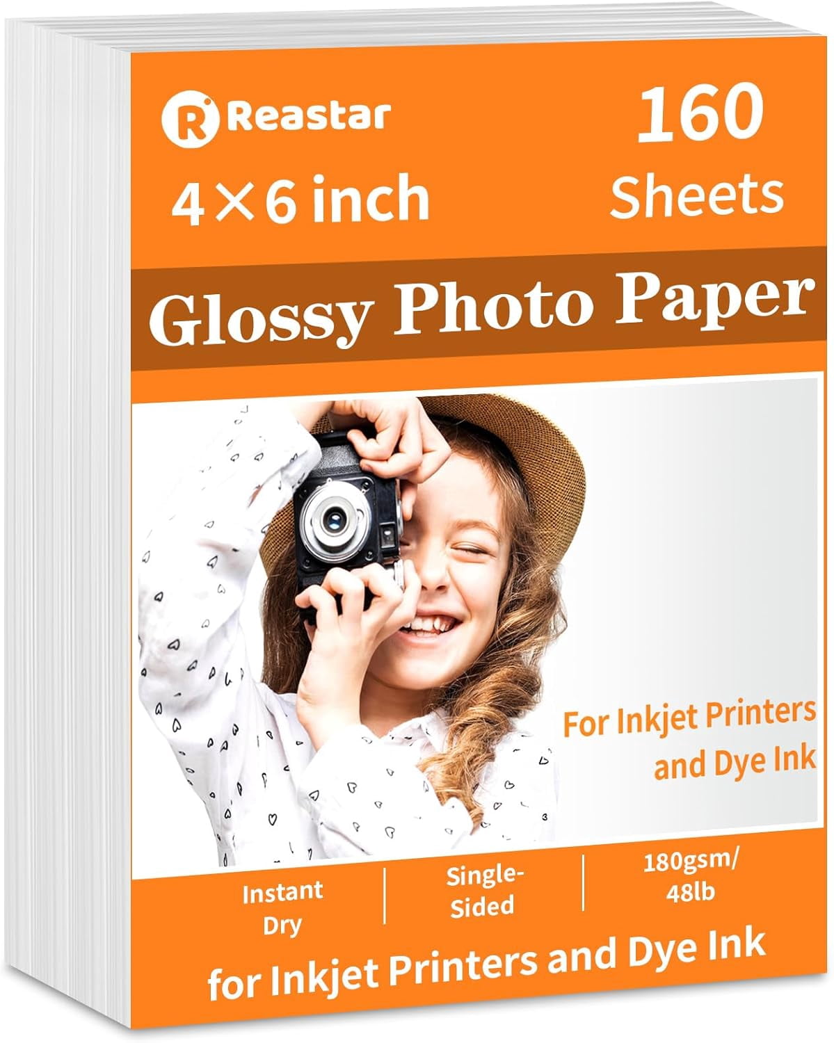 4x6 Glossy Photo Paper, 160 Sheets Picture Paper for Inkjet Printer ...