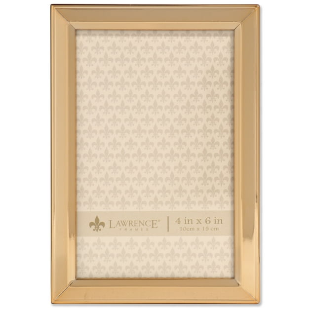 4x6 Gold Metal Picture Frame - Classic Bevel - Walmart.com