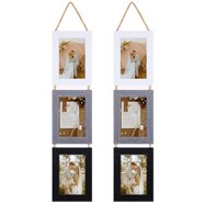 5 Pack Multiple Openings Collage Frames, Black Picture Frame set for ...