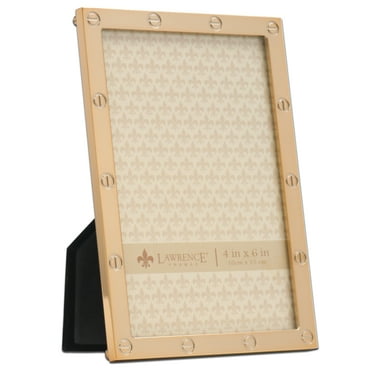 Lawrence Frames Bamboo Design Metal Frame, 4x6, Gold 4x6 Gold - Walmart.com