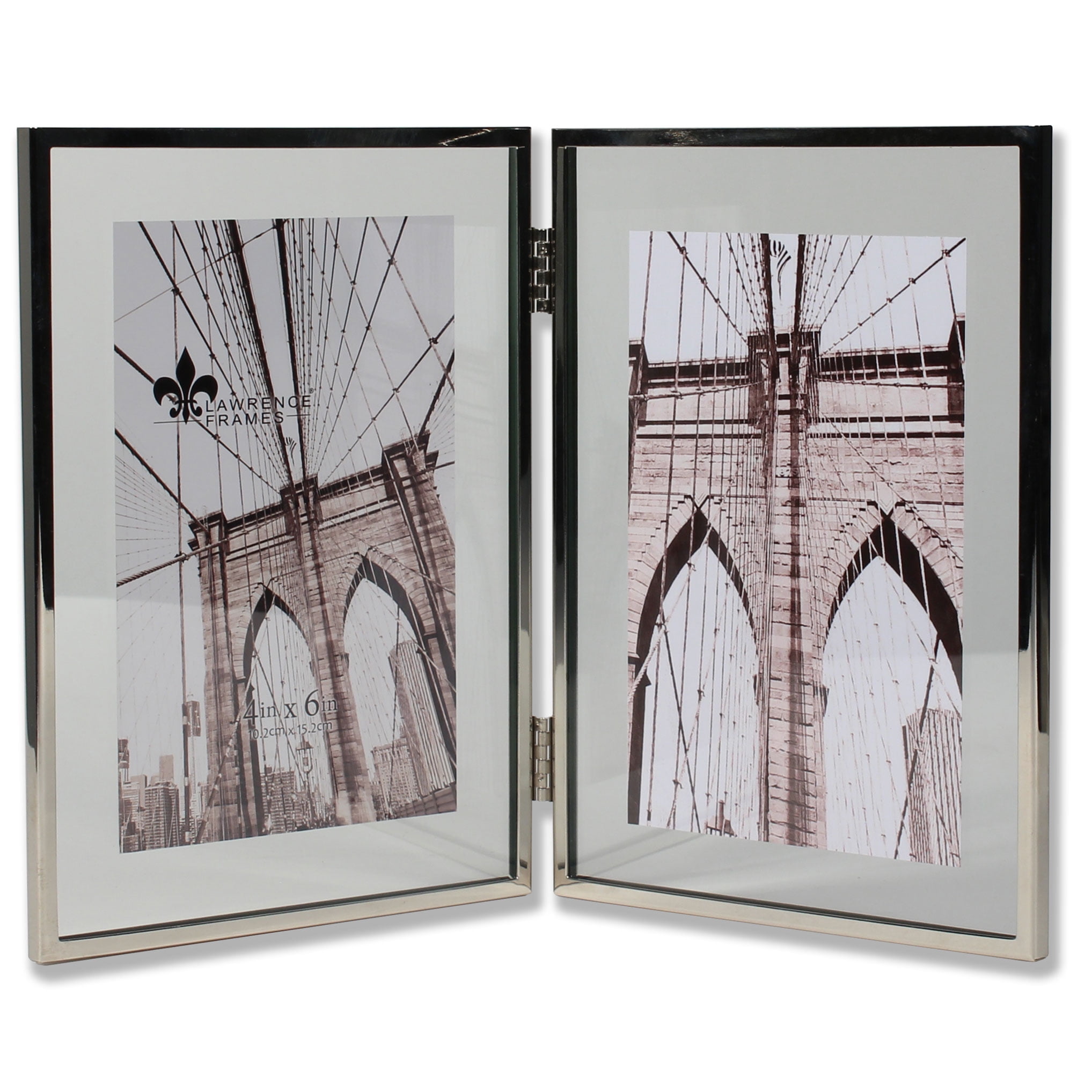 4x6 Hinged Double Harland Silver Metal Float Frame - Walmart.com