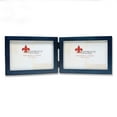 4x6 Hinged Double (Horizontal) Blue Wood Picture Frame - Gallery ...