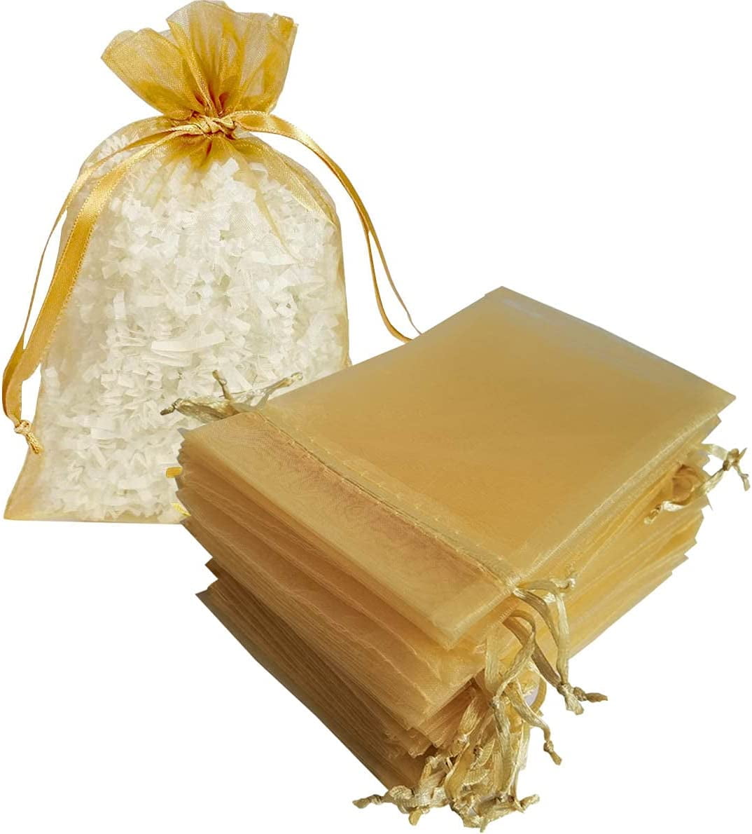 4x6 Inch Organza Gift Bags with Drawstring for Jewelry,Candy,Set of 100 ...