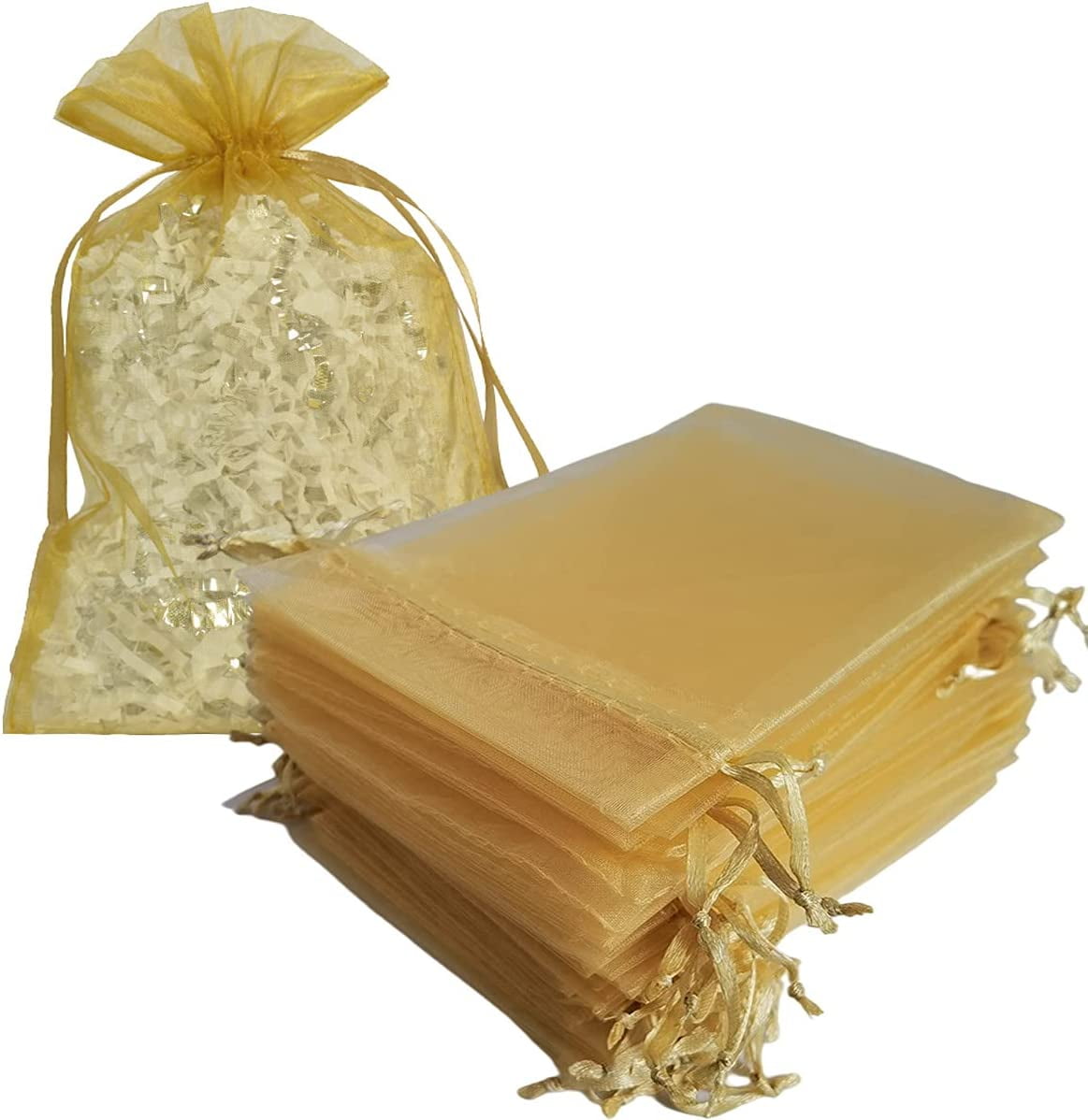 4x6 Inch Organza Gift Bags with Drawstring for Jewelry,Candy,Set of 50 ...