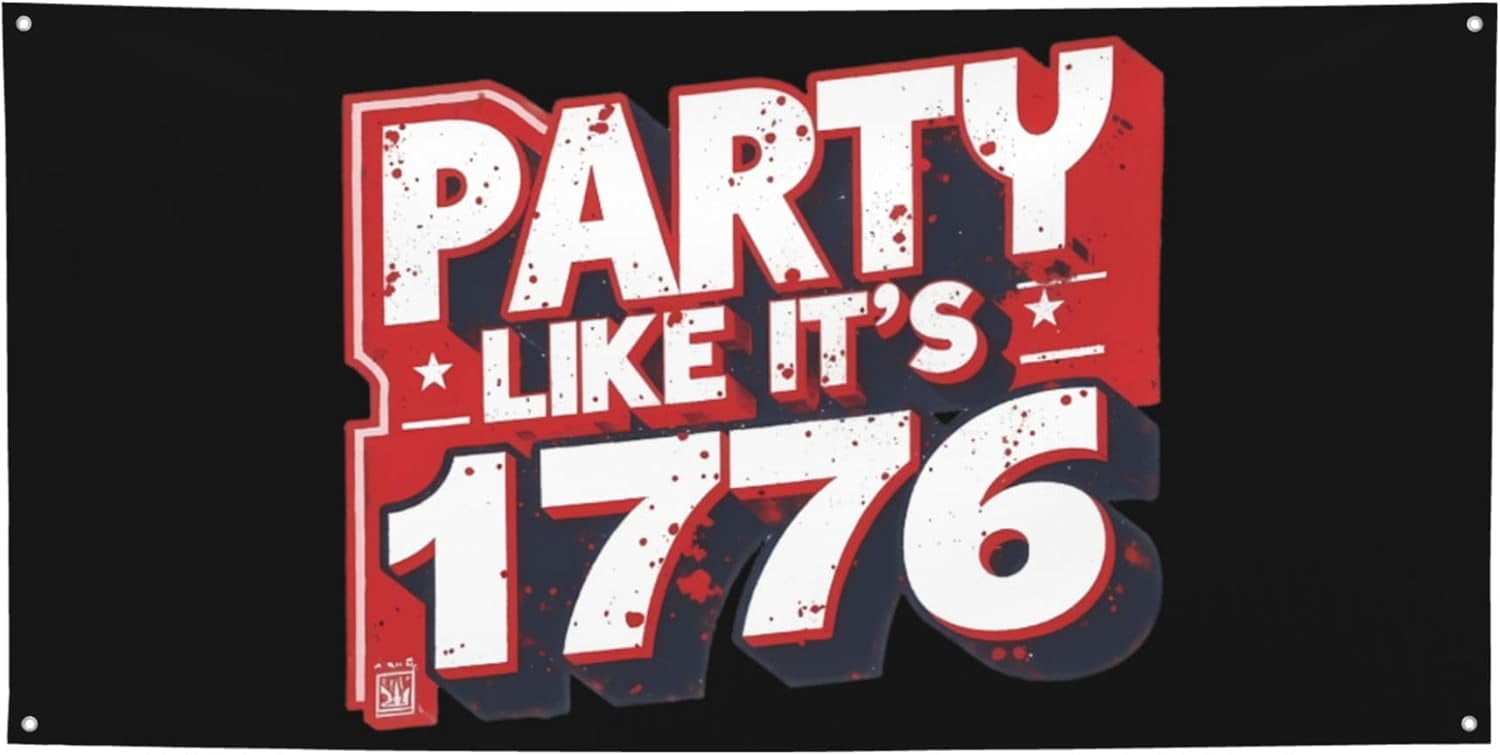 4x6 Independence Day Banner Flags 4th of July Patriotic Party Like 1776 ...