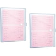 4x6 Index Cards Clear Plastic Holder Organizer Pouches Book Binder 40 ...