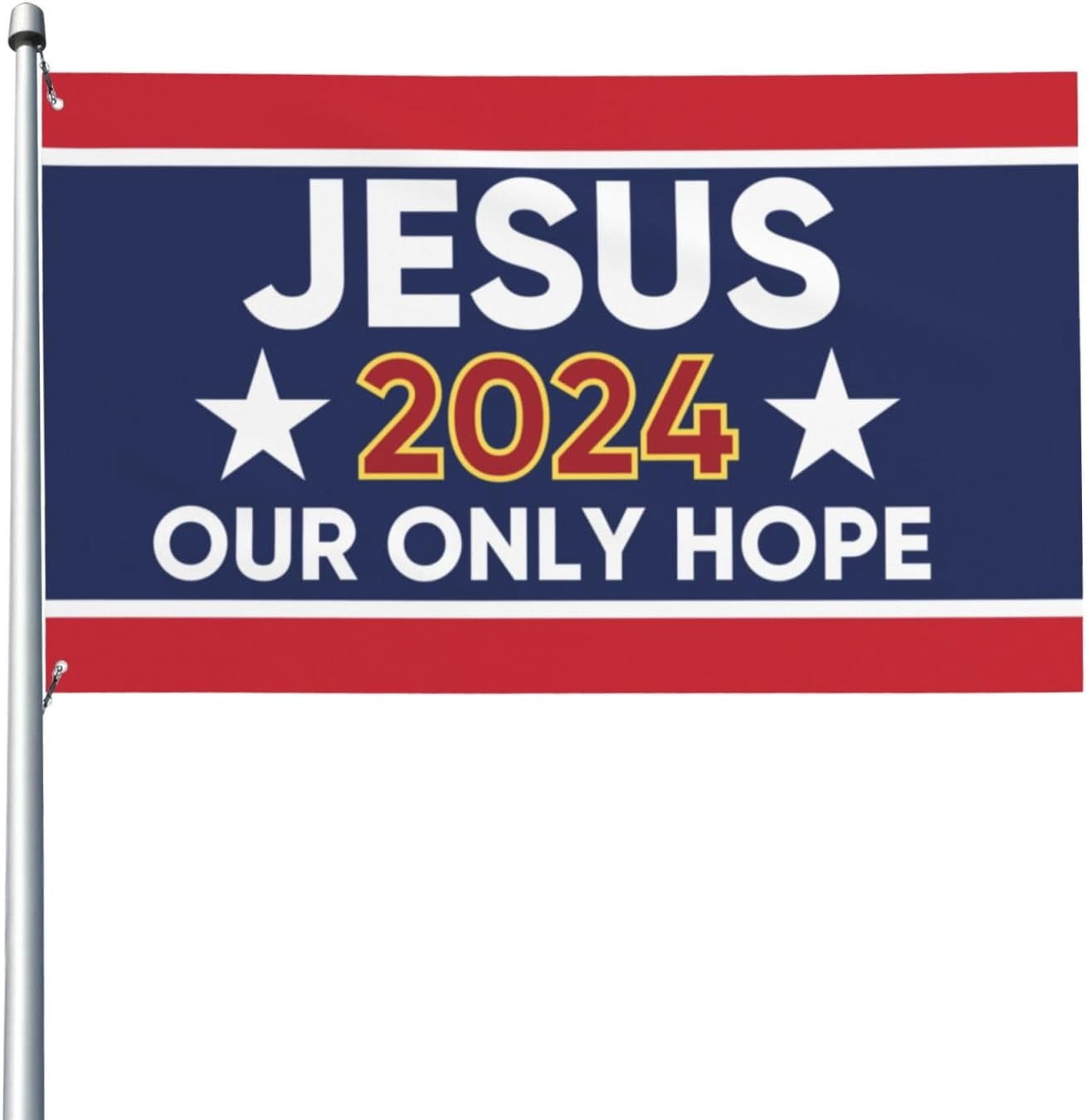 4x6 Jesus 2024 Our Only Hope Flag Jesus 2024 Outdoor Flag God Bless Usa ...