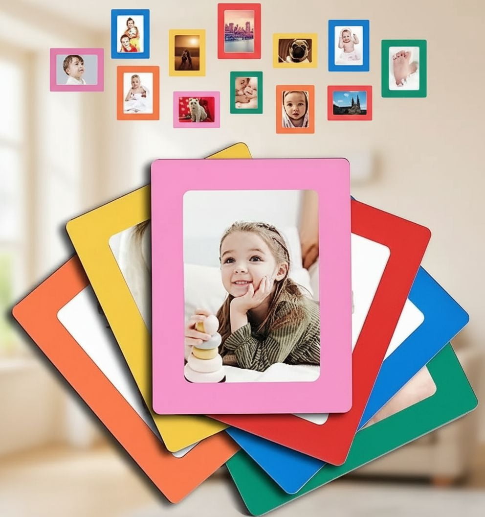 4x6 Magnetic Picture Frames for Refrigerator, 12-Pack Magnet Photo ...