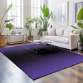 4x6 Ombre Black Purple Area Rug for Living Room, Washable Non Slip Low ...