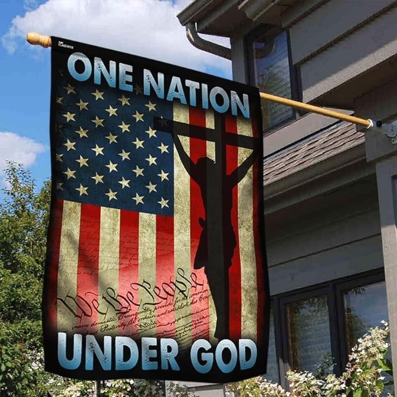 4x6 Patriot American Flags, One Nation Under God American Jesus Flag ...