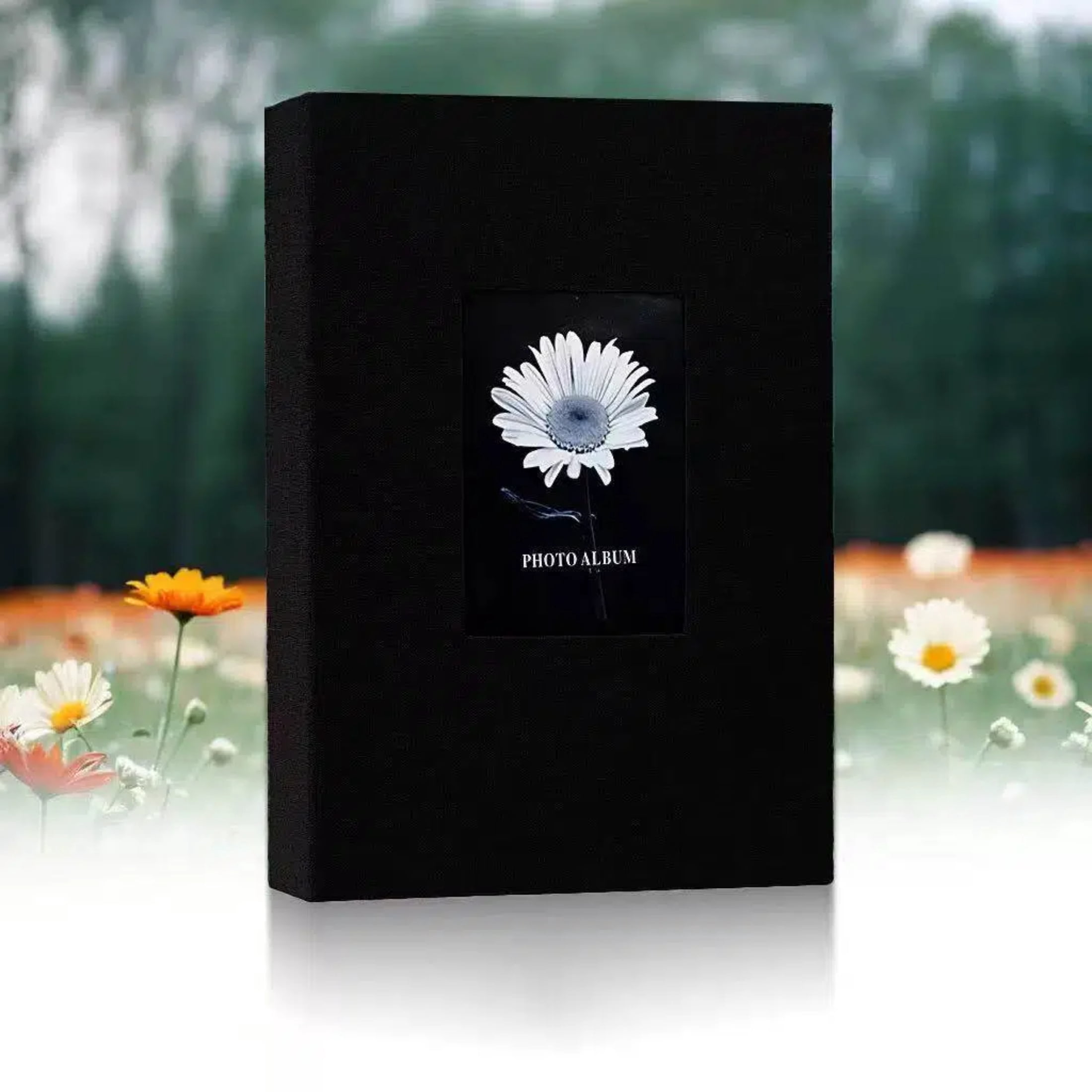 4x6 Photo Album 300 Pics, Black Linen Cover, Writing Area - Walmart.com