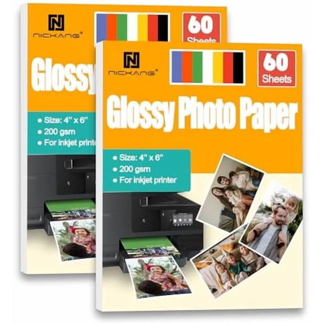 4x6 Photo Paper for Printer, Glossy Photo Paper 4x6, Photo Printer ...
