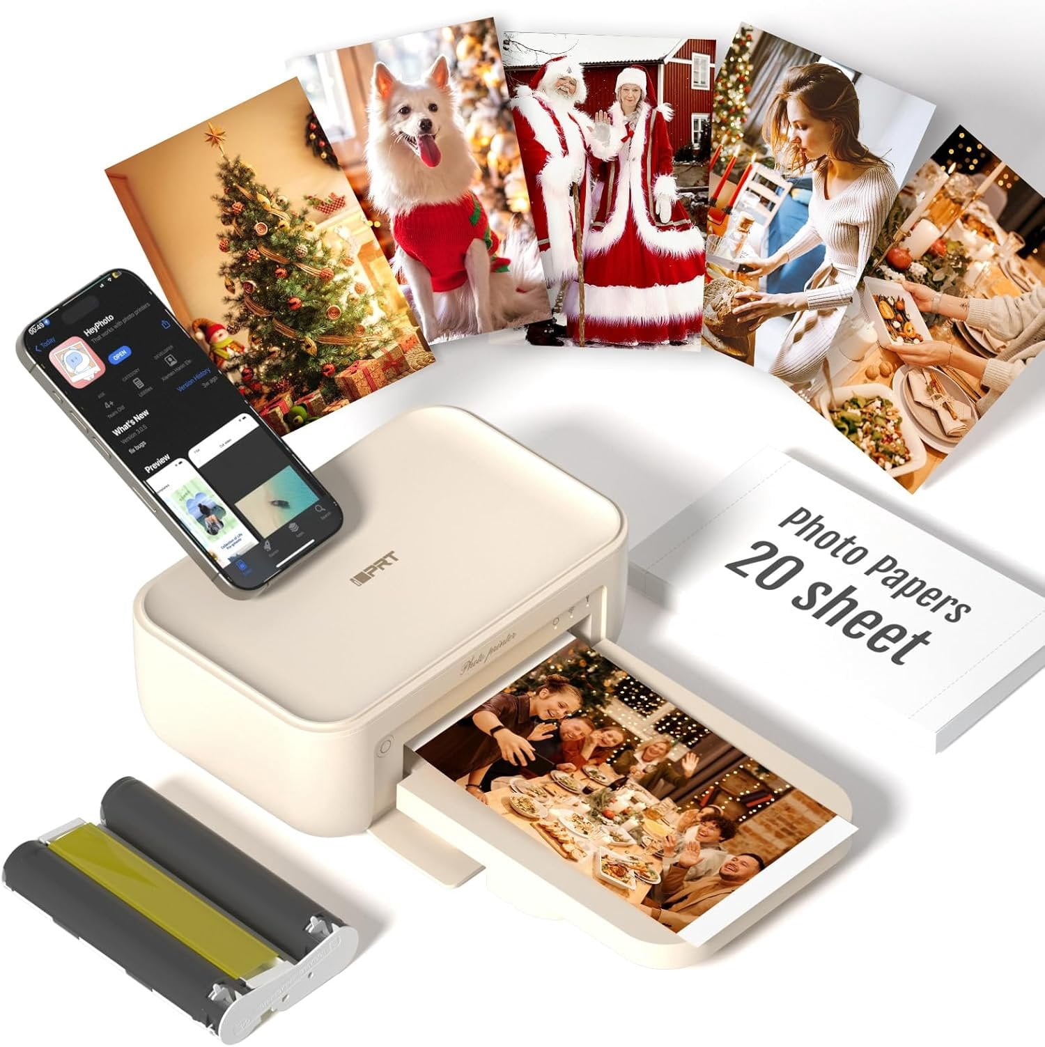 4x6 Photo Printer, CP4100 Photo Printer for & Android with 20 Sheets ...