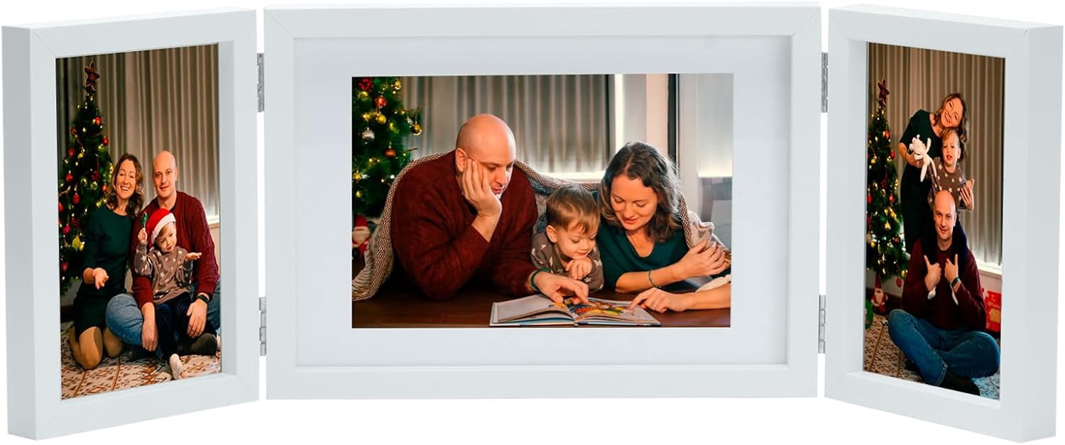 4x6 Picture Frame White 3 Photo Frames Multiple Pictures Collage for ...