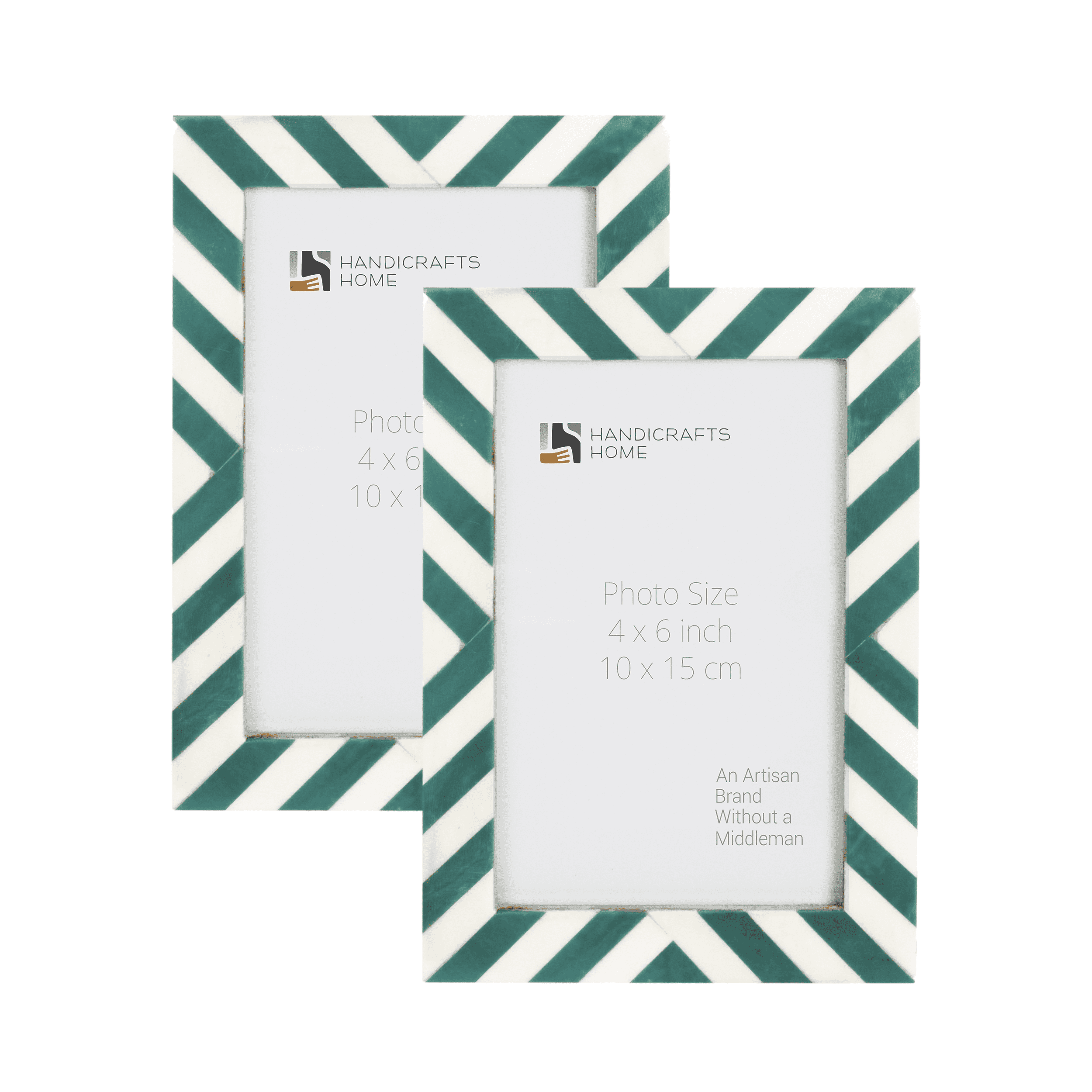 4x6 Picture Frames Pack of 2 – Candy Cane Mint Collection Handcrafted ...