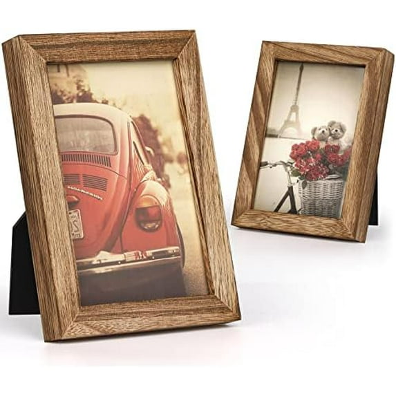 4x6 Picture Frames Photo Display for Tabletop Display Wall Mount Solid ...