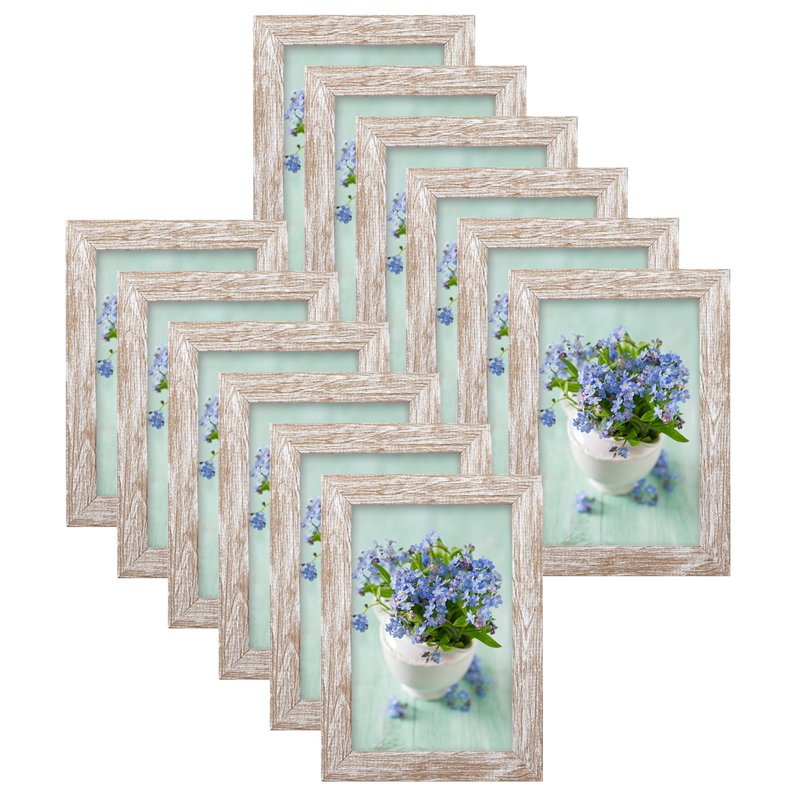 Icona Bay 4x6 Black Picture Frames, Shabby-chic Style, 6 Pack ...
