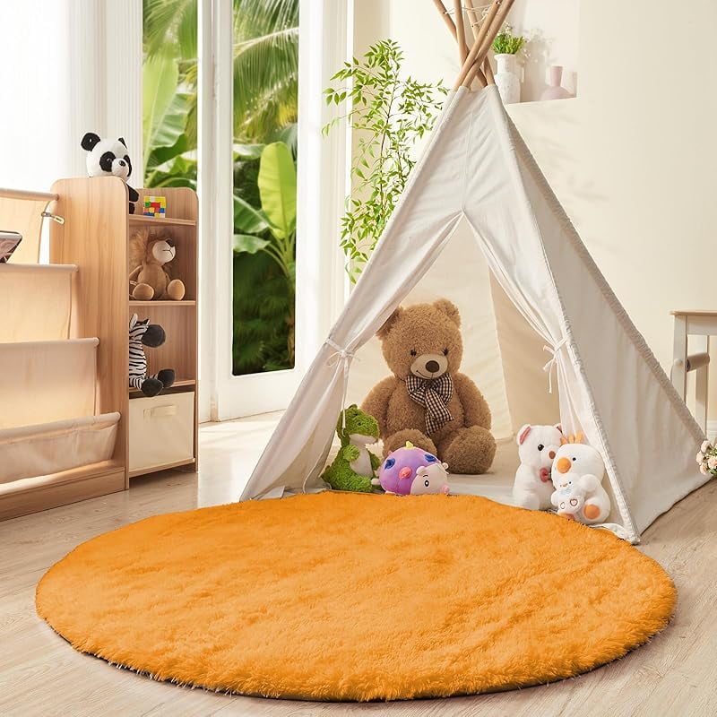 4x6 Pink Rugs for Bedroom, Ultra-Soft Fluffy Area Rugs for Living Room ...