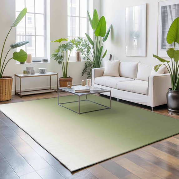 4x6 Sage Green Area Rug for Living Room, Washable Non Slip Low Pile ...