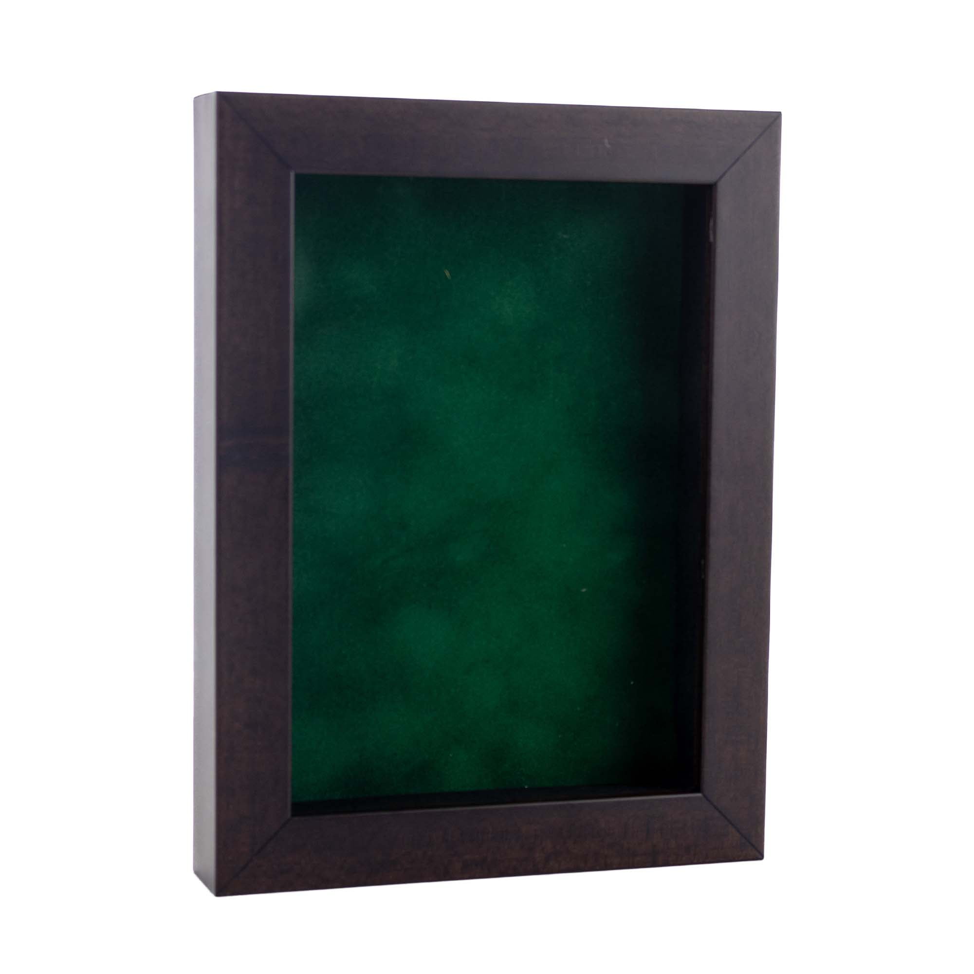 4x6 Shadow Box Frame Brown Walnut Wood | With a 3/4" Usable Display ...