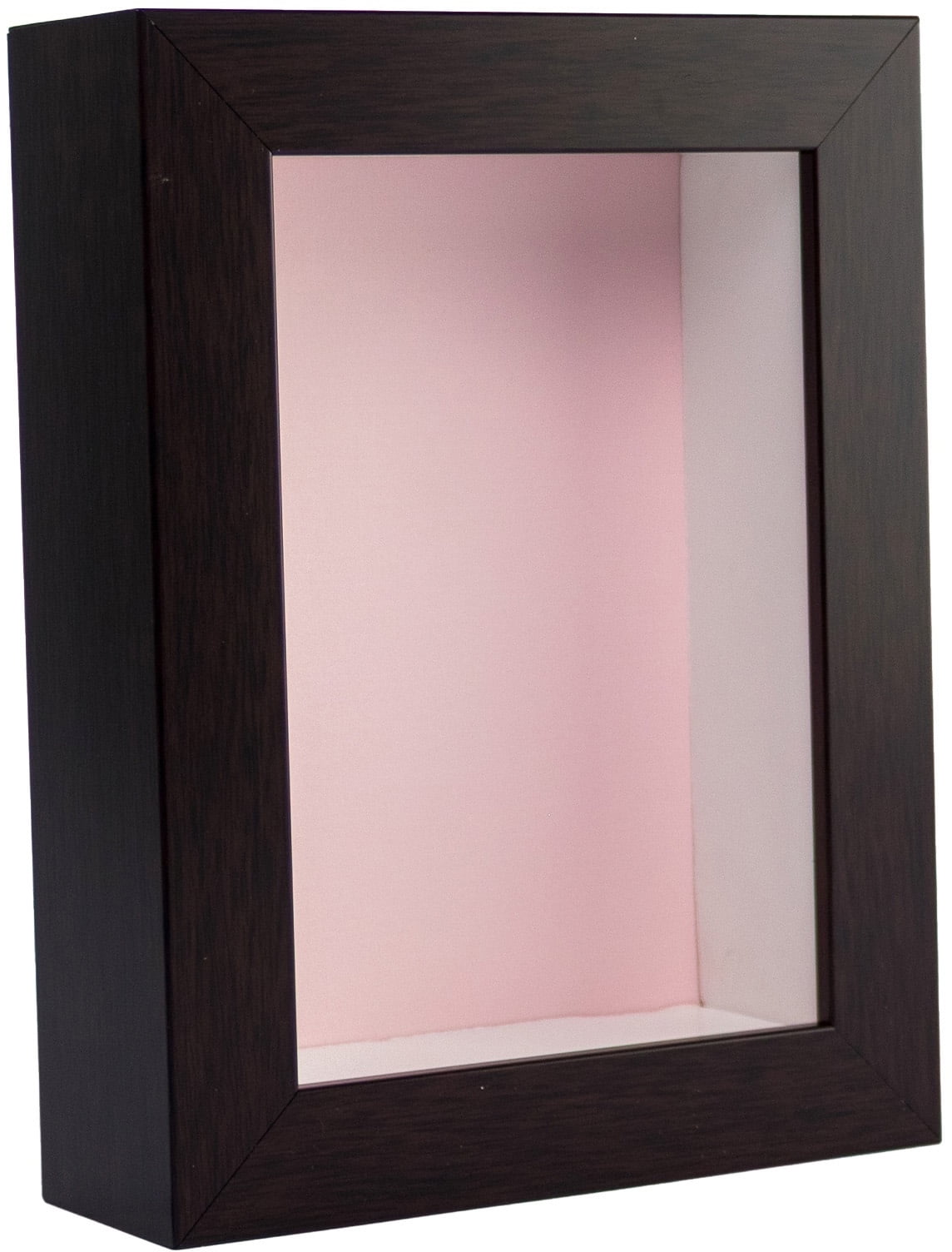 4x6 Shadow Box Frame In Brown With A 1 3/4" Usable Depth Includes Light ...