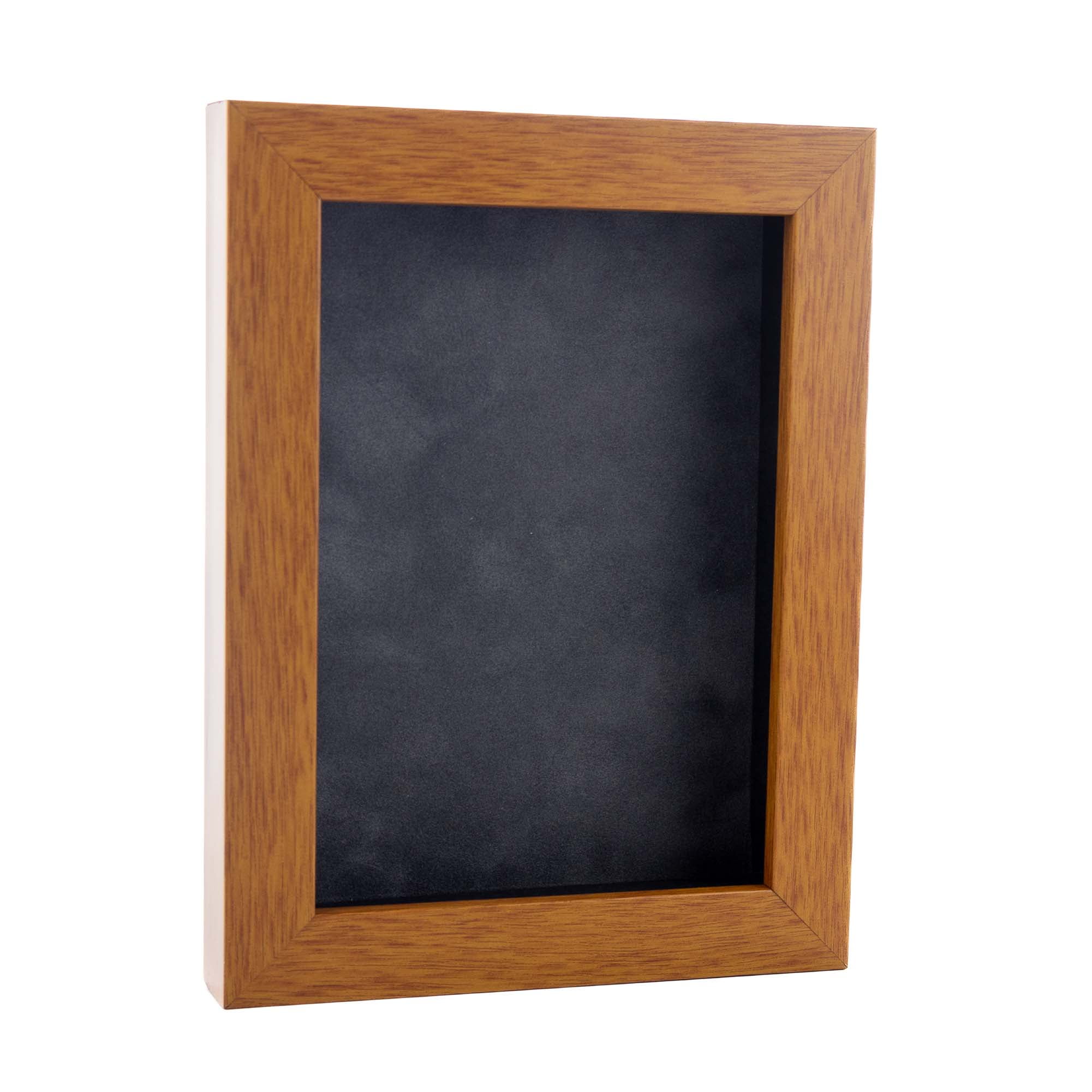 4x6 Shadow Box Frame Light Brown Wood | With a 3/4" Usable Display ...