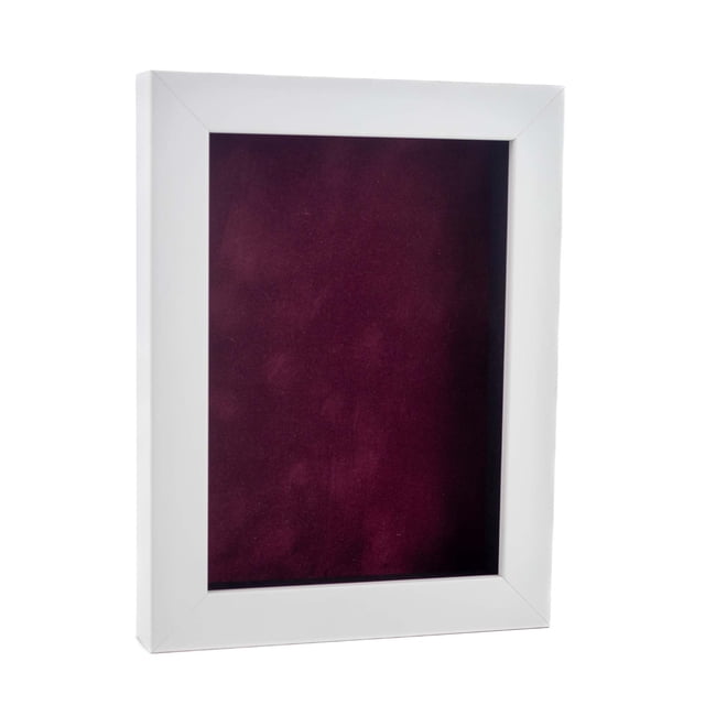 4x6 Shadow Box Frame White Wood | With a 3/4" Usable Display Depth ...