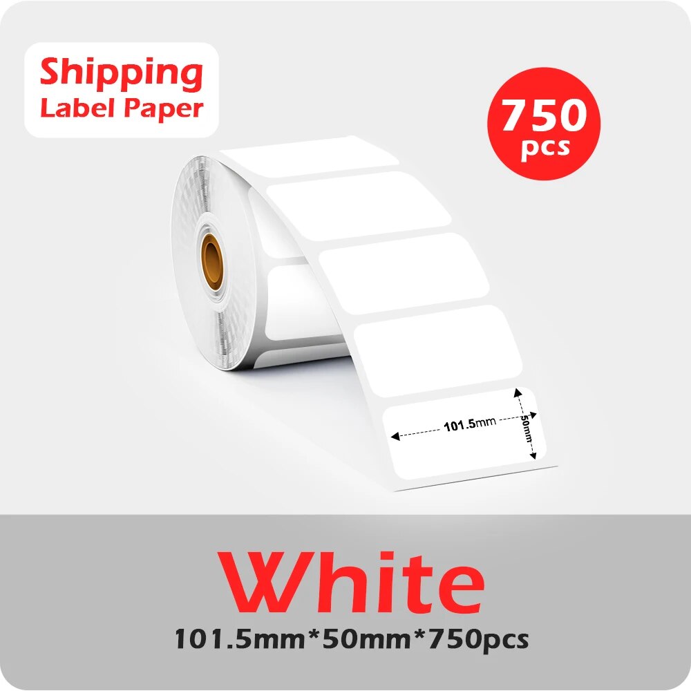 4x6 Thermal Label Printer Paper 100x150mm Fan-Fold Labels Shipping ...