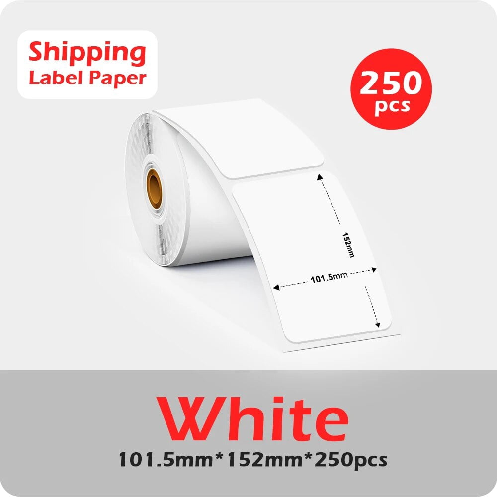 4x6 Thermal Label Printer Paper 100x150mm Fan-Fold Labels Shipping ...