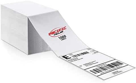4x6 Thermal Labels 1000 Fanfold Direct Thermal Shipping Labels ...