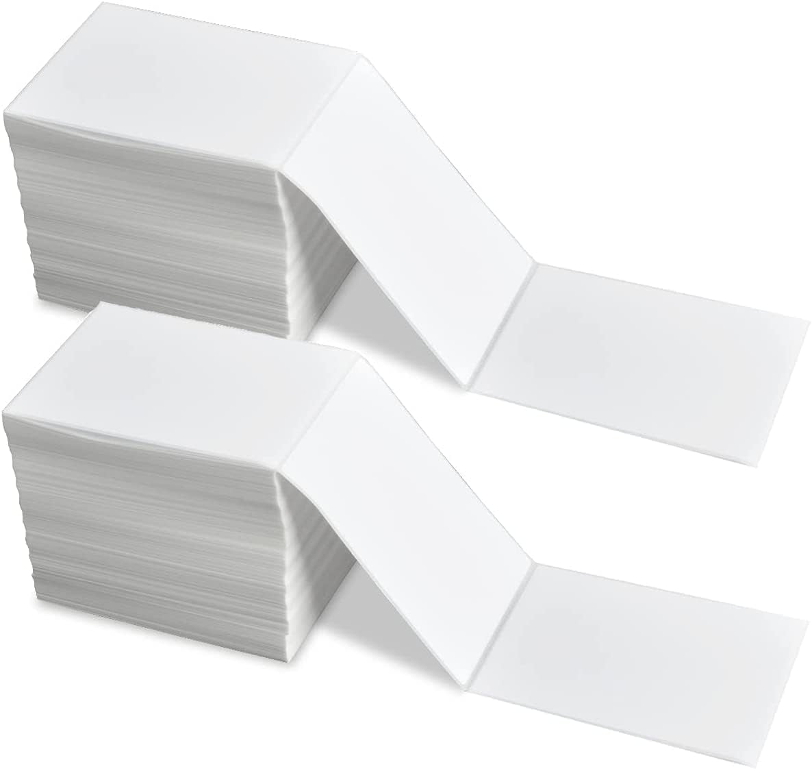 4x6 Thermal Labels, 2000 Fanfold 4" x 6" Direct Thermal Shipping Labels, Thermal Printer Labels ...