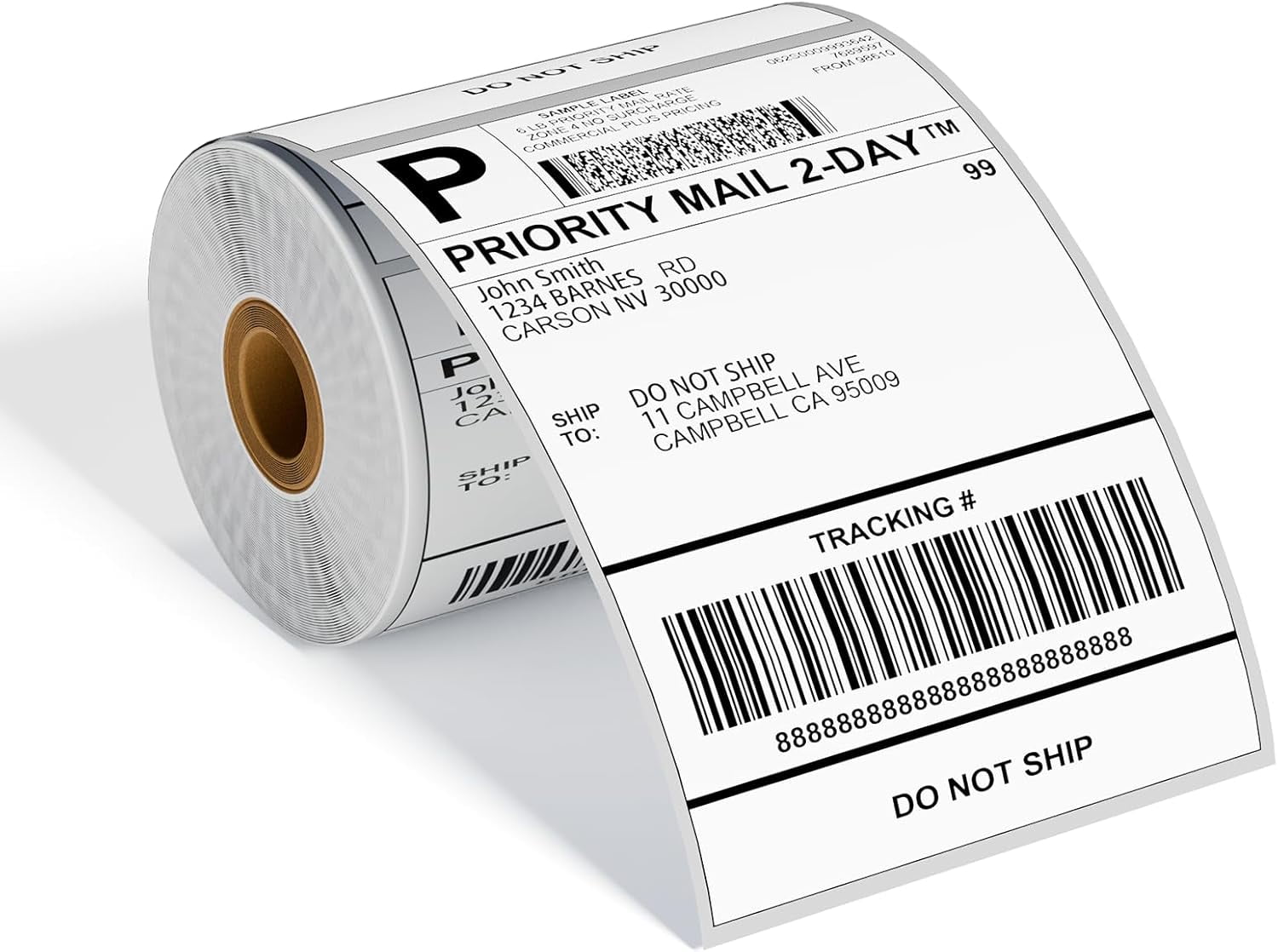 4x6 Thermal Labels, Shipping Address Label (Pack of 250 4x6 Roll Labels ...