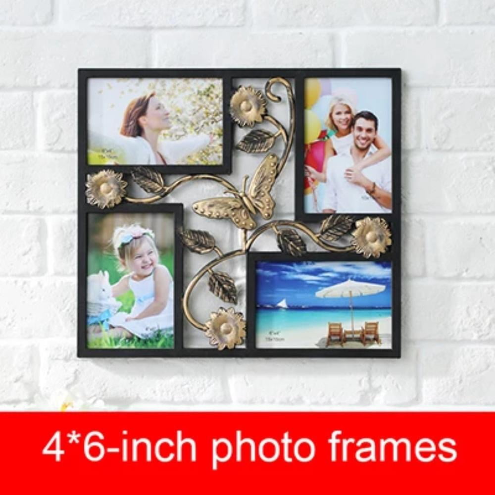 4x6'' White 4 Openings Wall Collage Picture Frame - Walmart.com