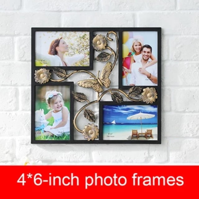 4x6'' White 4 Openings Wall Collage Picture Frame - Walmart Business ...