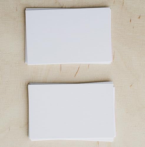 4x6" White Cards Blank (Set of 100) - Thick, Heavy Card Stock for ...