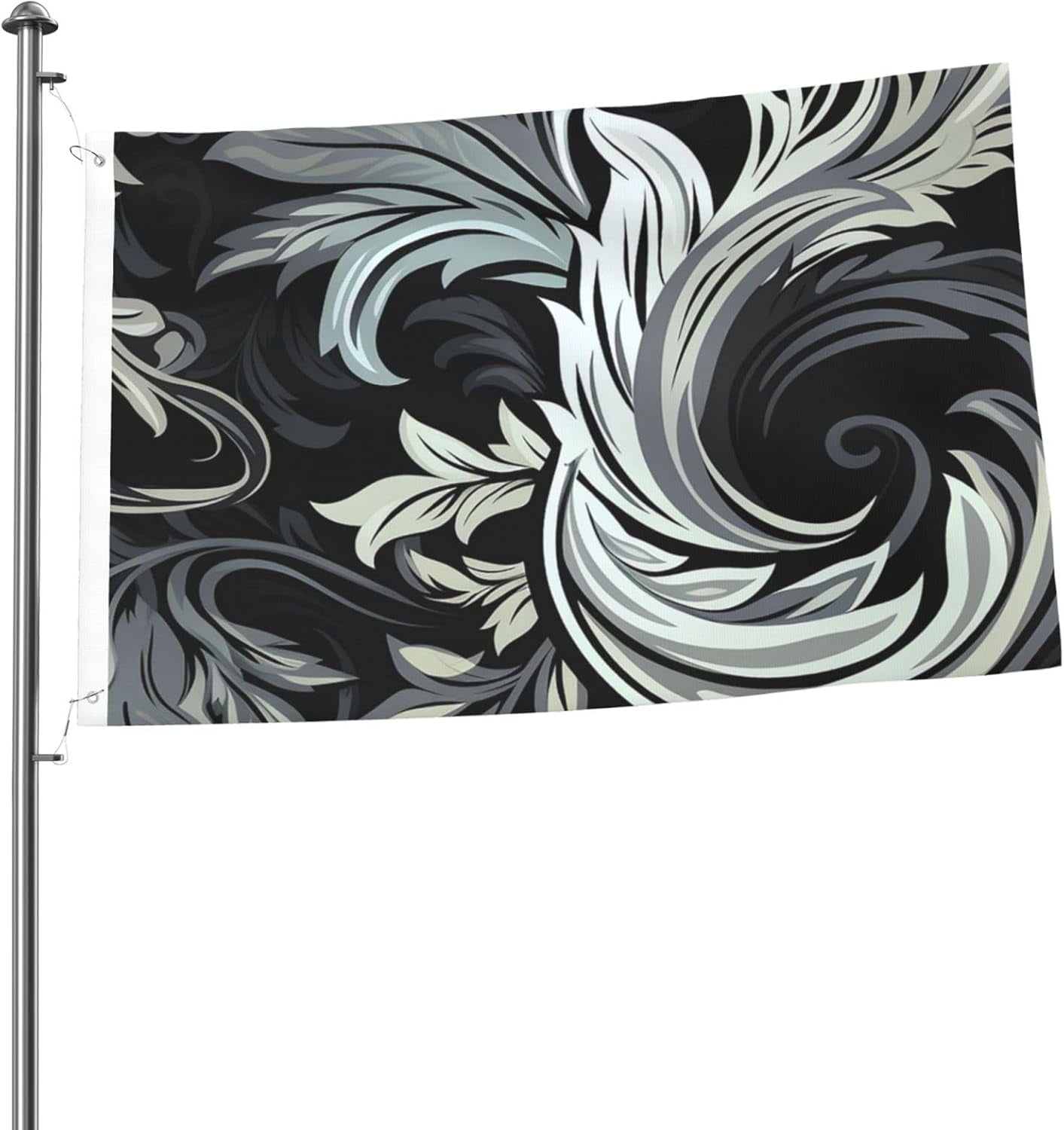 4x6 ft Flags Flag Outside Yard Flag Black and white design pattern ...